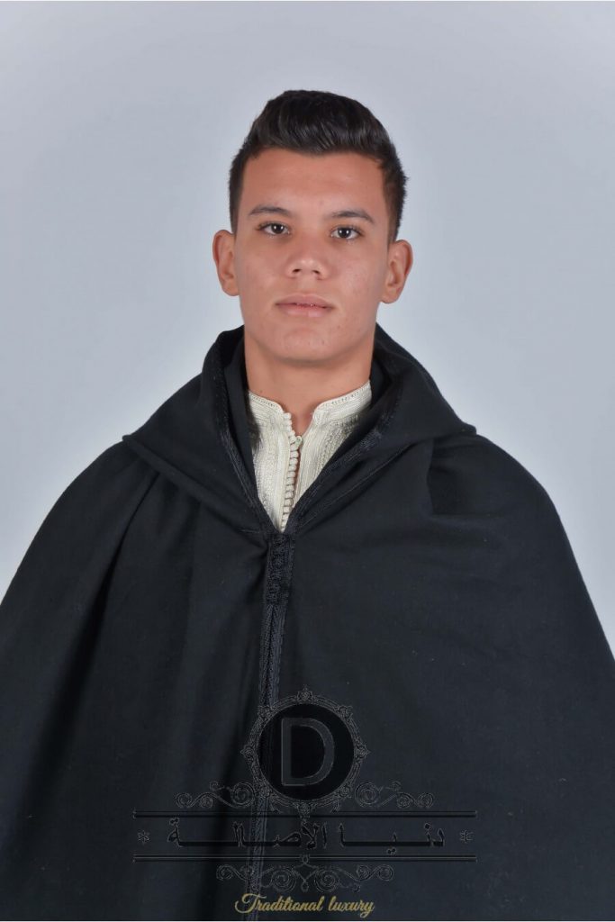 selham mlifa pour homme noir - Univers tradition