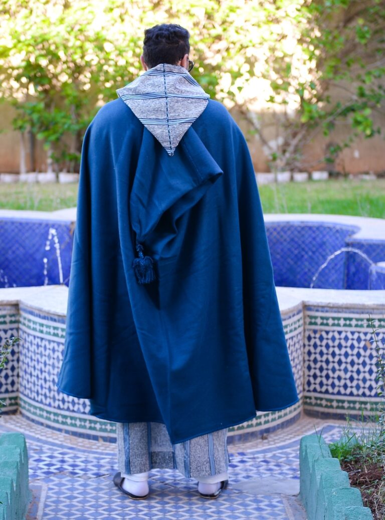 selham mlifa pour homme bleu - Univers tradition